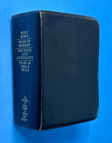 1988 Black LDS Quad Book of Mormon Doctrine & Covenants Pearl | eBay