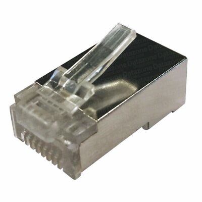 RJ45 Connector Plug Cat5e FTP Shielded 8p 8c 3u-50u Crimp Network Cable ...