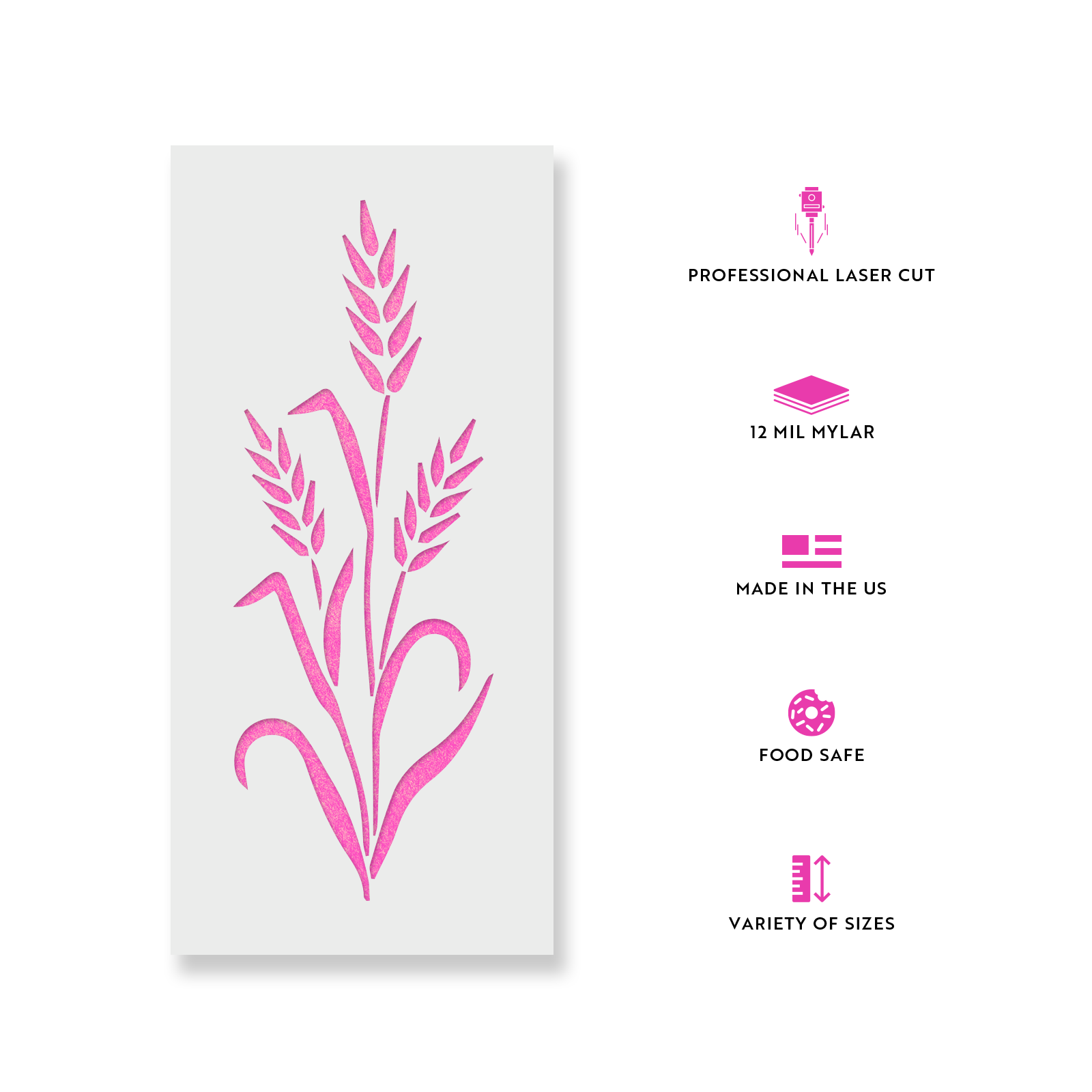 Wheat Stencil - Durable & Reusable Mylar Stencils | eBay