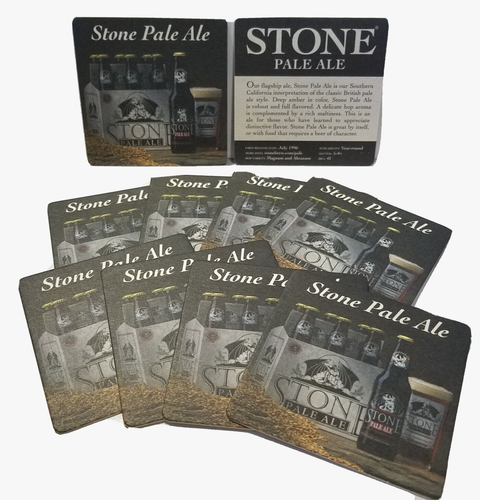 Stone Brewing Pale Ale 3 1/2" Square Beer Coasters Lot of 10 | eBay