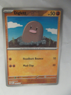 131PK050r - Diglett- 50/165 - Scarlet & Violet 151 - Common Reverse | eBay