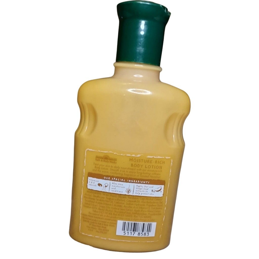 Bath & Body Works Vintage Toasted Hazelnut Moisture Rich Body Lotion 8 ...