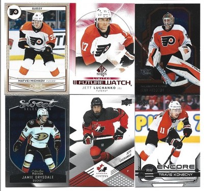 Philadelphia Flyers 14 Card Lot Matvei Michkov Jett Luchanko Rookie ...