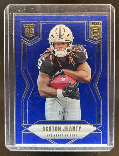2025 Panini Donruss Elite Ashton Jeanty Rookies RC Blue Rookie #19/75 ...