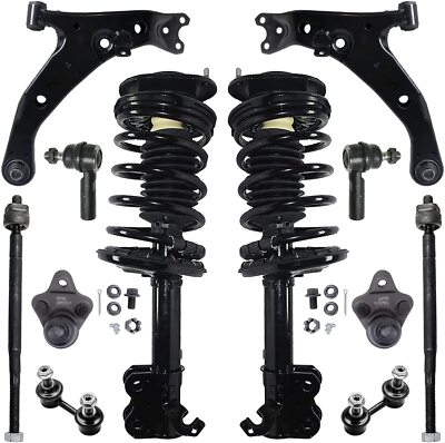 12pc Front Struts Control Arms Tie Rods Kit for Chevy Geo Prizm Toyota ...