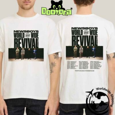 Newsboys Band World Wide Revival Tour Dates 2025 Fan Gifts Two Sides T ...