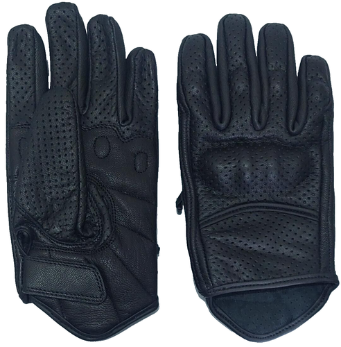 Motorcycle Gloves Leather Summer Knuckles Biker Perforated Vented Riding Gloves | eBay Australia