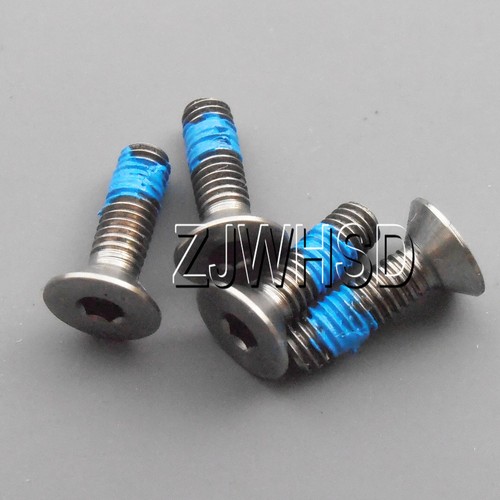 4pcs M3 x 10 mm Titanium Ti Screw Bolt Allen Hex Socket Flat Head ...