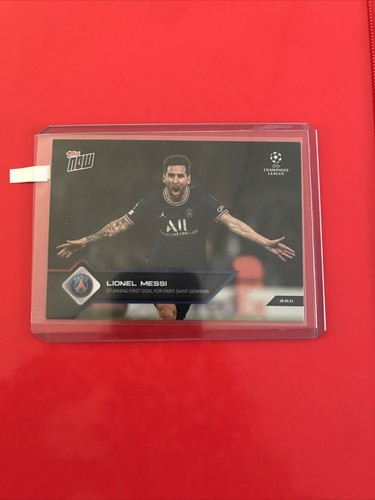 Lionel Messi Topps Now Ucl 2021 Psg First Goal Psg #28 Mint Carte | eBay
