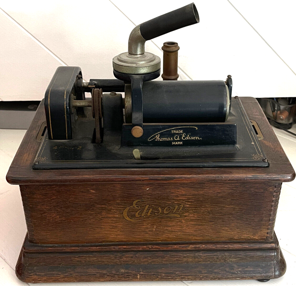 Antique Edison Standard Phonograph Combination Type (Mod F) 2/4 SPEED ...