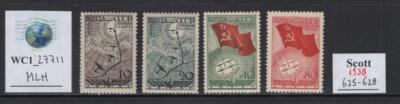 WC1_27711. RUSSIA. 1938 SOVIET FLIGHT TO NORTH POLE set. Sc. 625-628 ...
