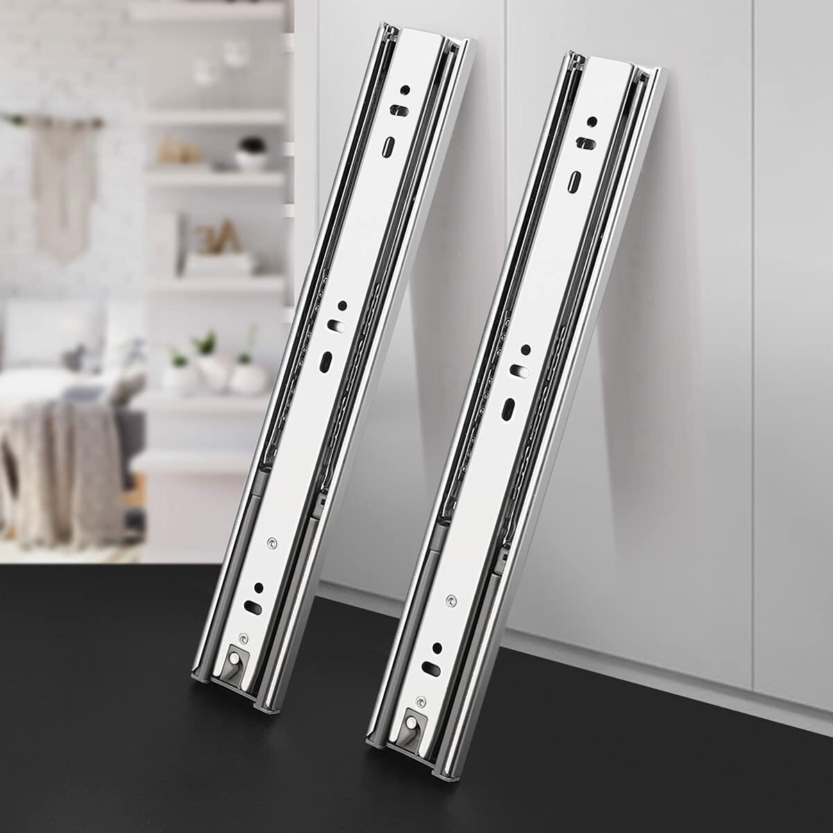 Heavy Duty Drawer Runners 350mm-700mm Ball Bearing Rails Cabinet ...