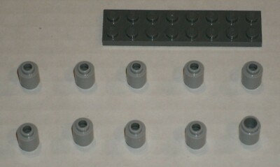 LEGO NEW 1x1 Light Bluish Grey Round Brick (10x) 4211412 Brick 3062 | eBay