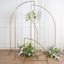 4 Gold Metal Floral Display Frame Half Moon Backdrop STAND Arch Set ...