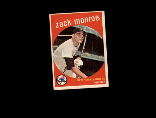 1959 Topps 108 Zack Monroe RC VG-EX #D790689 | eBay
