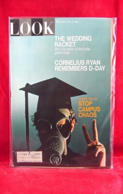Look June 10, 1969 Cover A bold plan to Stop campus chaos | eBay