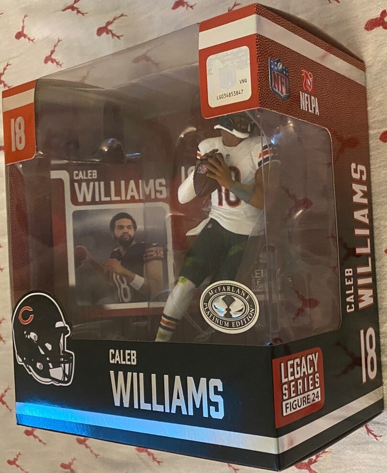 2024 McFarlane PLATINUM Chicago Bears CALEB WILLIAMS White Jersey ...