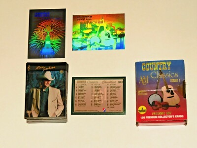 1992 COUNTRY CLASSICS SERIES 1 BASE 100 CARD SET + 2 HOLOGRAMS + BOX ...