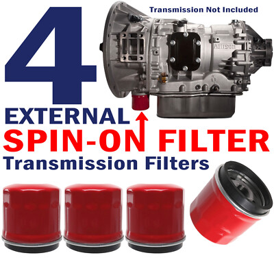 4 Spin-On Filter for Allison Transmission Chevy GM Diesel Duramax T1000 ...