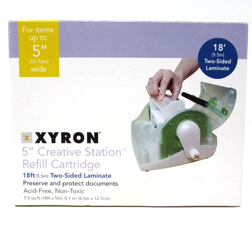 Xyron 5" Creative Station Refill Cartridge 18ft Two Sided Laminate Acid ...