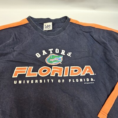 Lee Sport University Of Florida UF Gators Blue 3/4 Sleeve Shirt Size XL ...