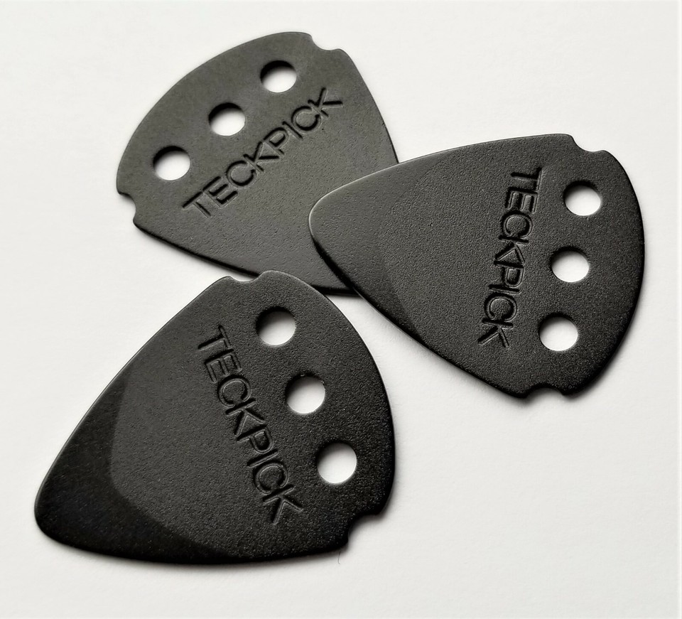 Dunlop Teckpick Aluminum Metal Black 3 Pk Guitar Picks | eBay