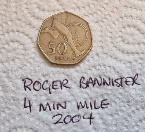 RARE 2004 Roger Bannister 4 Minute Mile 50p | eBay UK