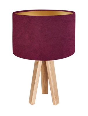 Tischleuchte Schermo IN Bacca Oro 46cm Retrò Aimee Treppiedi Lampada da ...