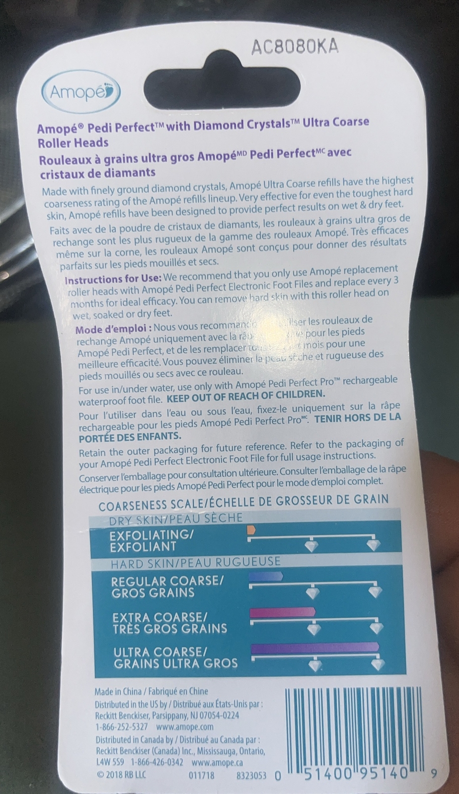 Amope 💎 Pedi Perfect Electronic Foot File Refills ~ Extra Coarse 2 Pack ...