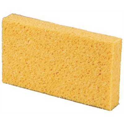 6-1/4 in. x 3-3/8 in. x 1 in. Cellulose Utility Sponge, Yellow, Small ...