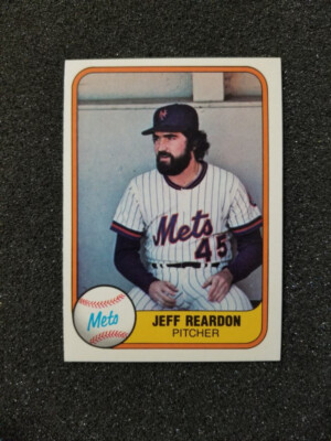 JEFF REARDON 1981 FLEER BASEBALL CARD #335 NEW YORK METS | eBay