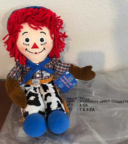 15" Raggedy Andy COWBOY Doll 16766 Dakin Applause NEW w/Tag Ann | eBay