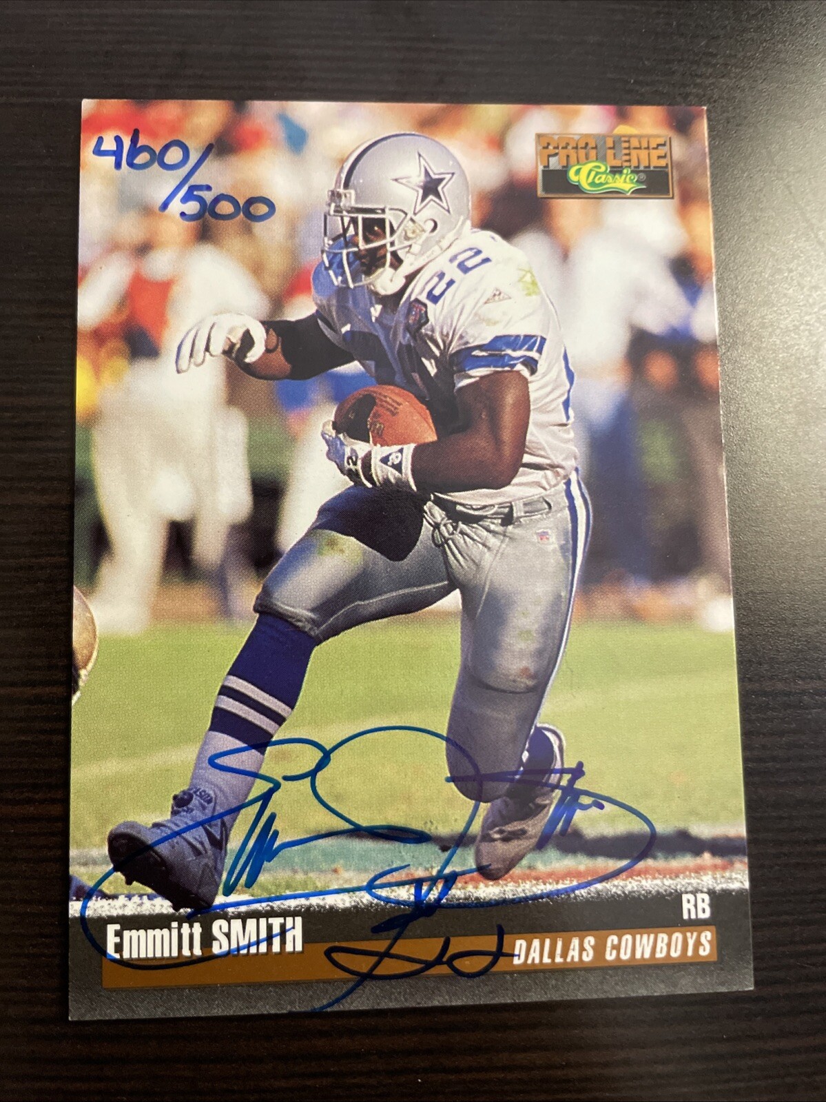 RARE 1995 Classic Pro Line Emmitt Smith Certified Autograph #460/500 ...