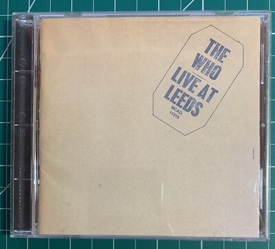 The Who “Live At Leeds”1970 CD (MCA Records 1995 USA) Remastered ...
