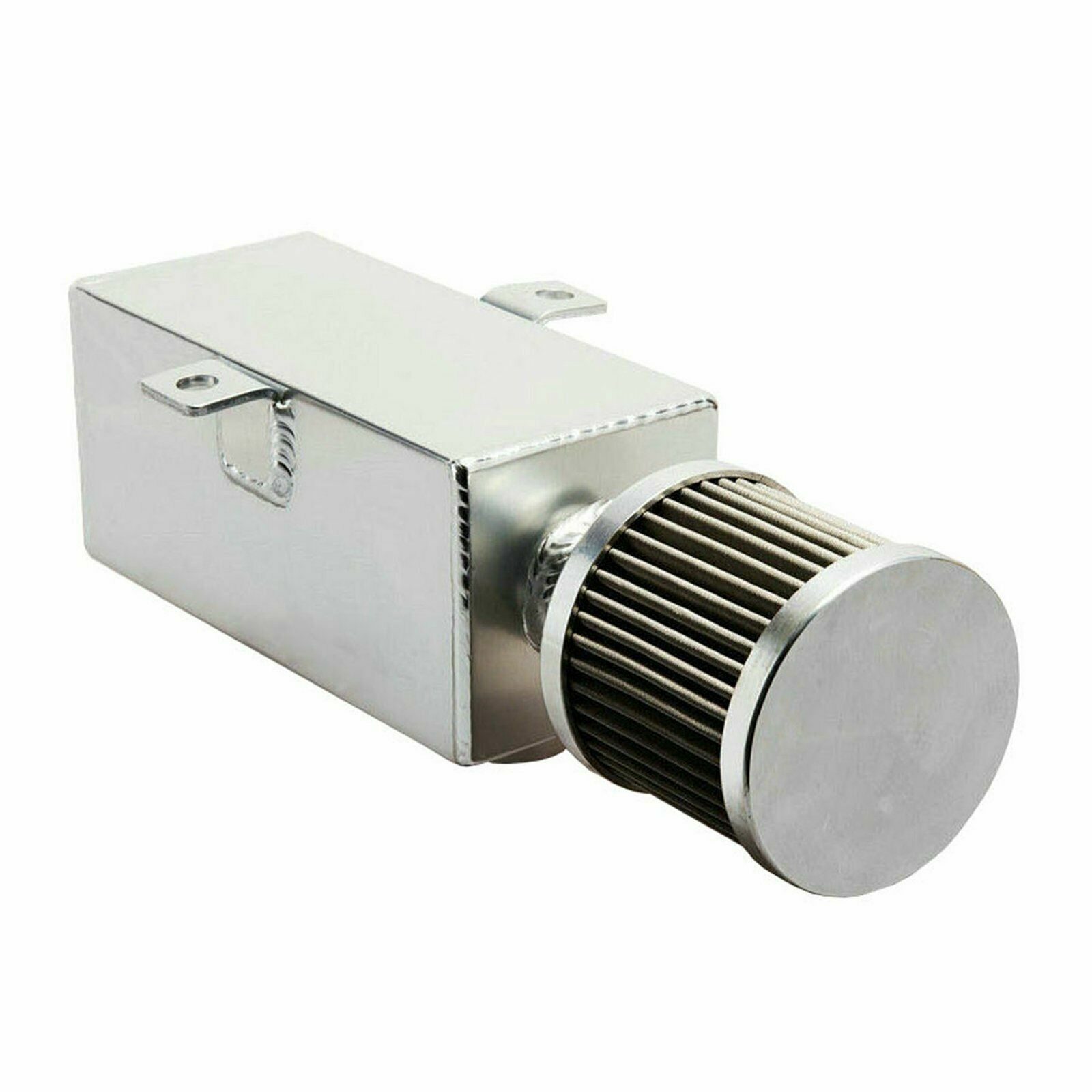 1L Oil Catch Can Reservoir Tank Breather Filter Baffled+10AN Fuel Line ...