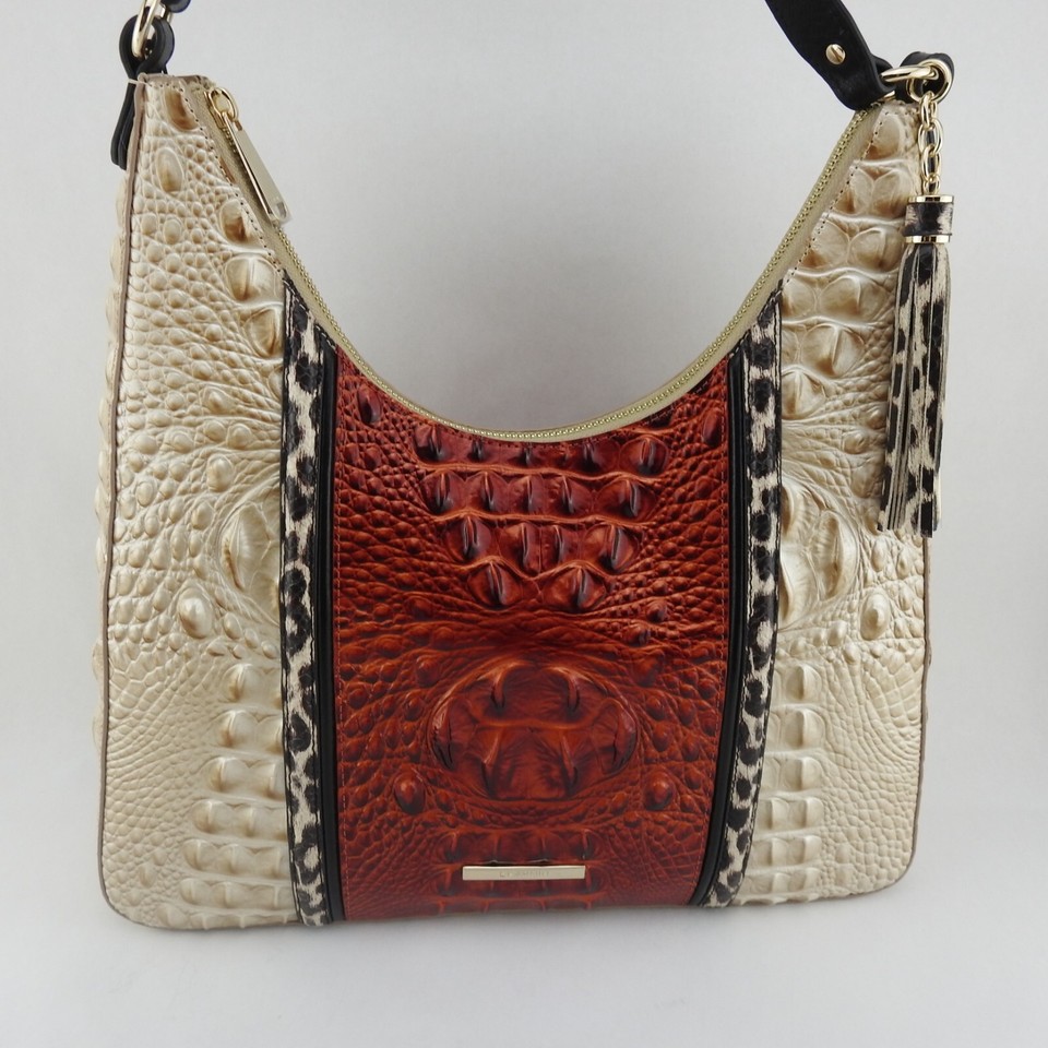 Brahmin Tabitha Purse Handbag Shoulder Bag Radiant Red Multi Color ...