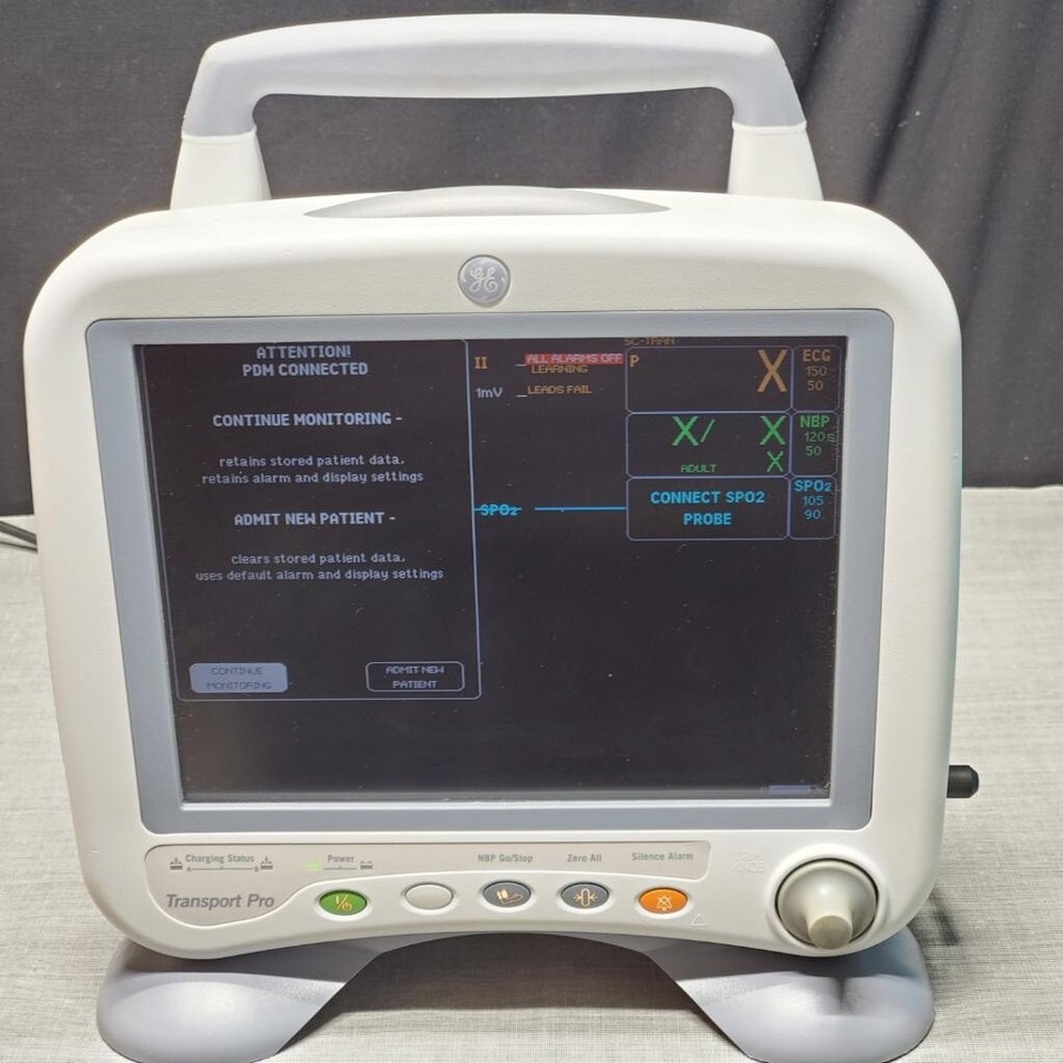 GE Transport PRO w/ PDM Nellcor Oximax - Biomed Tested | eBay