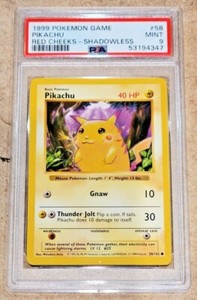 Pikachu 1999 Pokemon Game #58 Shadowless (Red Cheeks) Price Guide ...