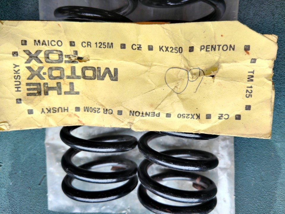 FOX VINTAGE TWIN SHOCK SPRINGS MOTOCROSS FOX SHOX MOTO X DUEL SHOCK | eBay