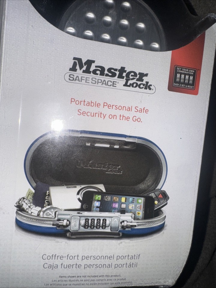 Master Lock-Safe Space #5900DCLAM- Black- Portable Personal Safe *New ...