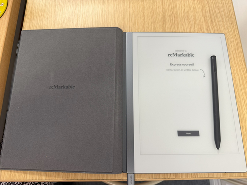 ReMarkable 2 Paper Tablet, Marker Pen , Grey weave folio - with ...