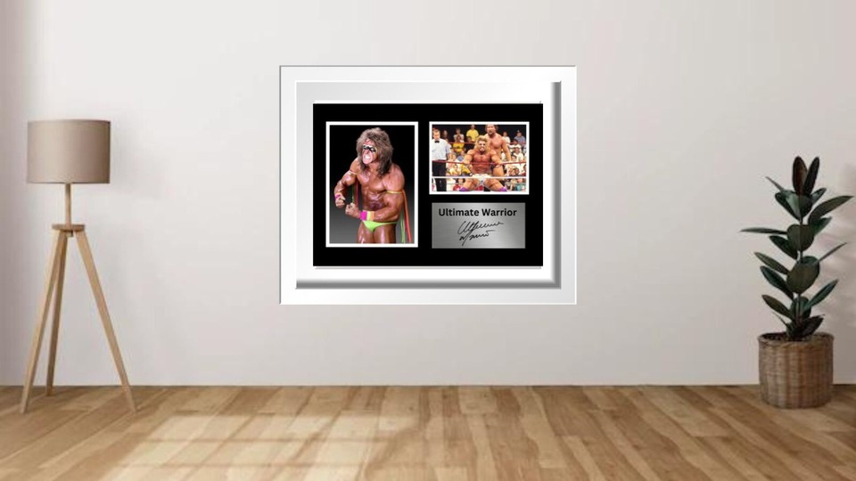 Ultimate Warrior WWF Wrestling Signed Autograph Photo Display Gift A4 ...