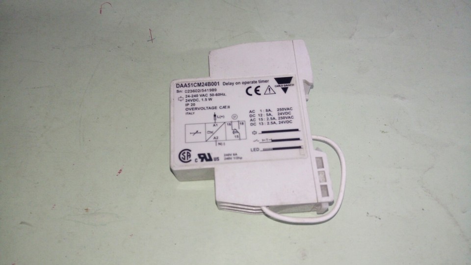 Carlo Gavazzi DAA51CM24B001 delay on operate timer DAA51 | eBay