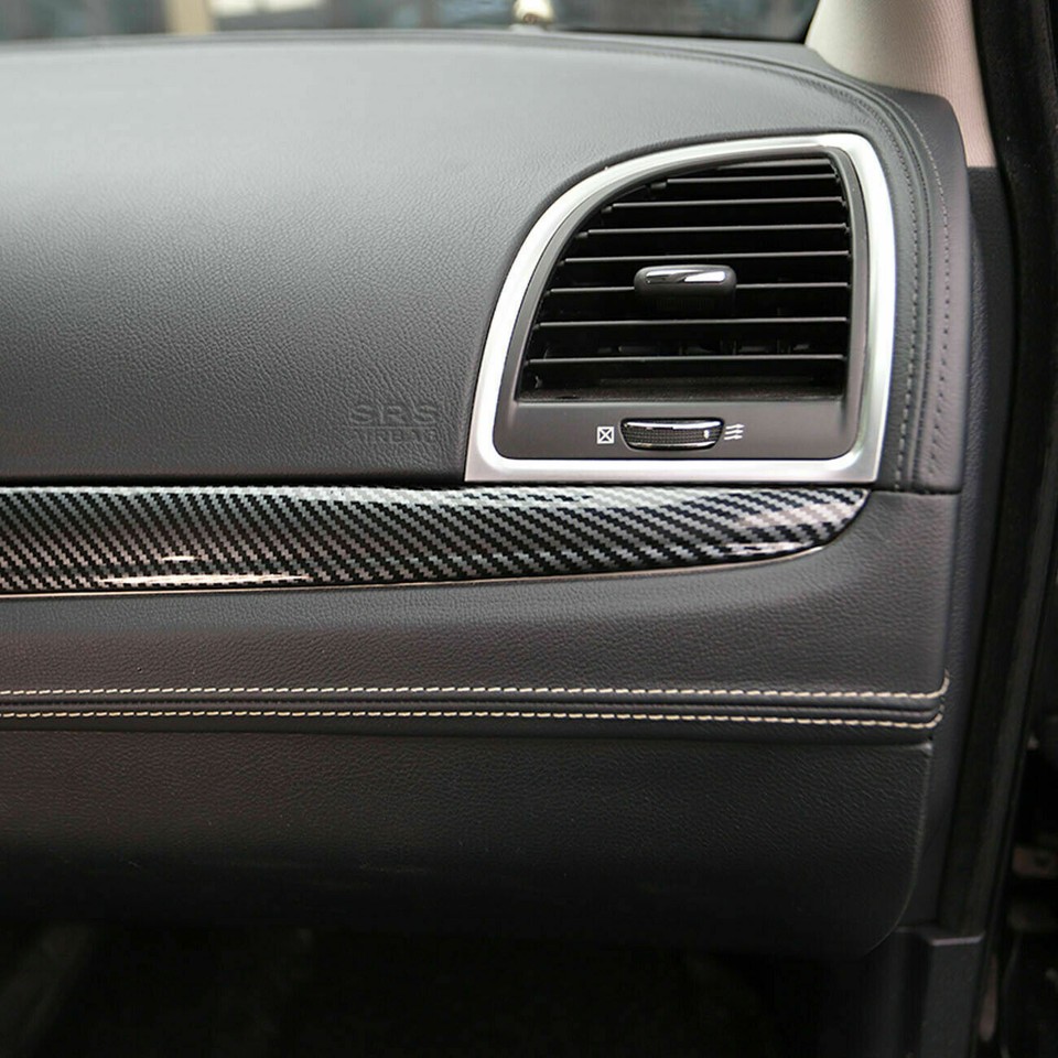 16x Carbon Fiber Interior Full Set Panel Cover Trim Kit for Chrysler ...