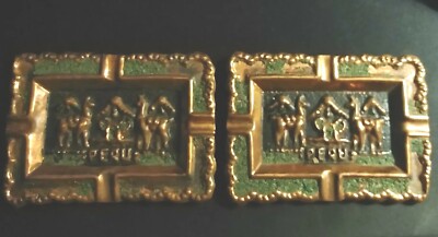 Vintage Peruvian Decorative Copper Ashtray Set Peru South America | eBay