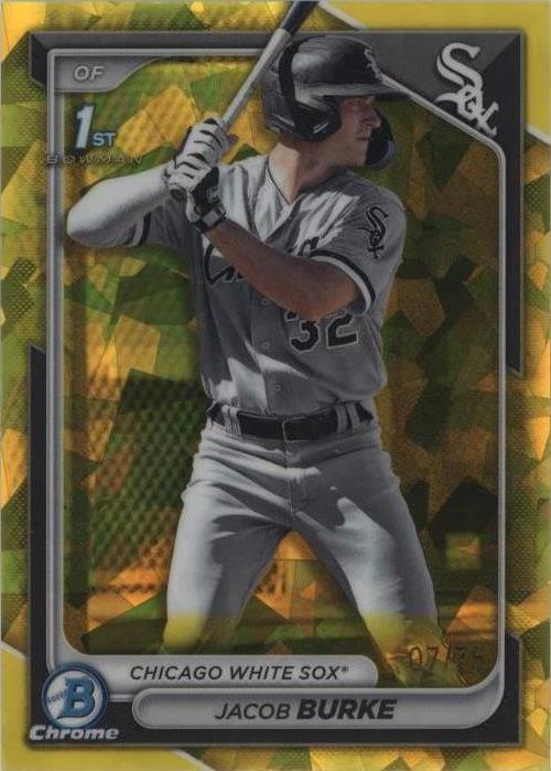 2024 Bowman Sapphire Edition - Chrome Prospects Jacob Burke #BCP-116 Yellow /75 (RC) for sale ...