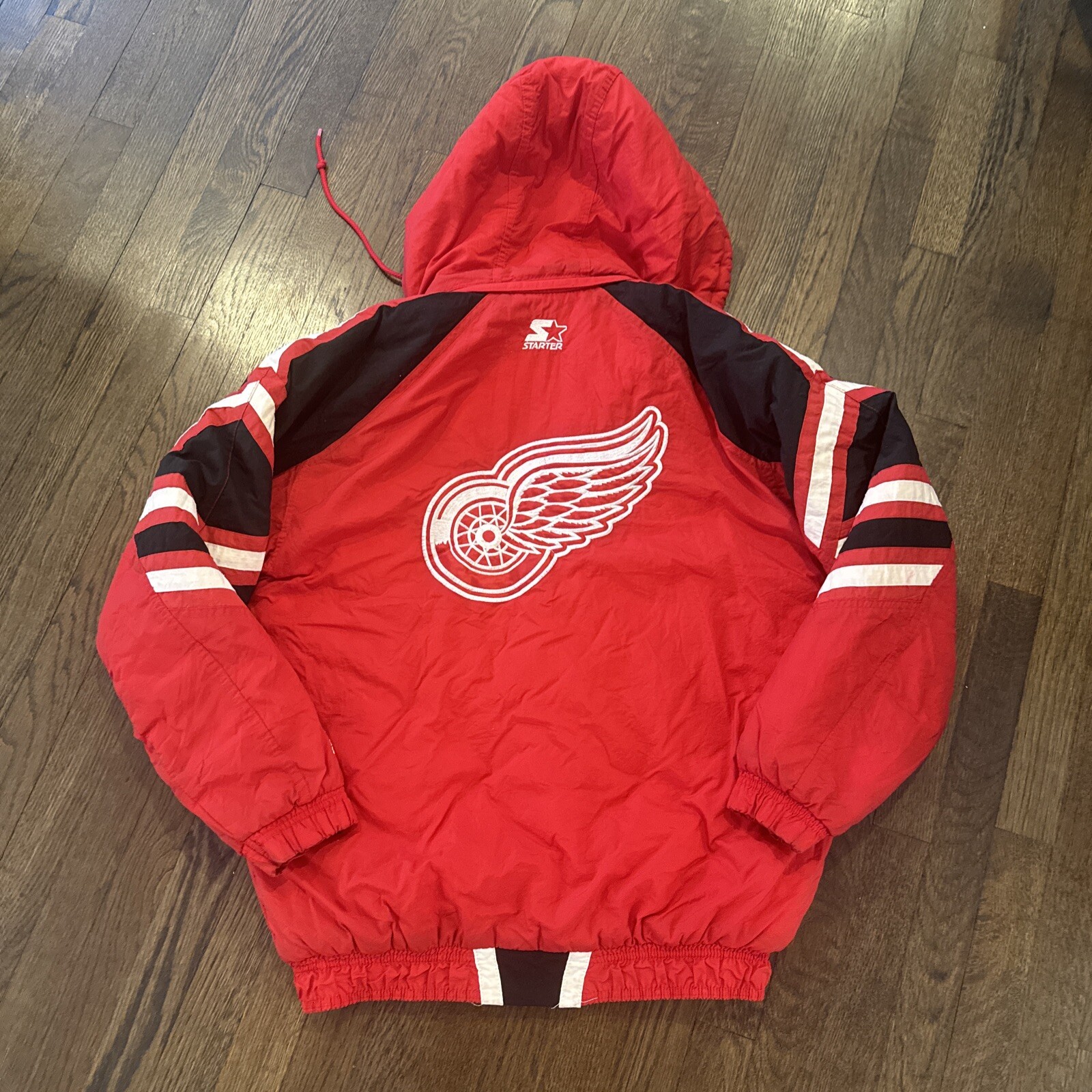 Detroit Redwings Jacket Starter Small Mens Red | eBay