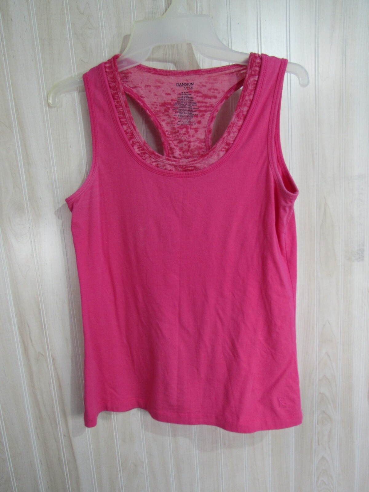 Danskin Now Tank Top Size M 8 10 Pink Pull Over Sleeveless Back ...