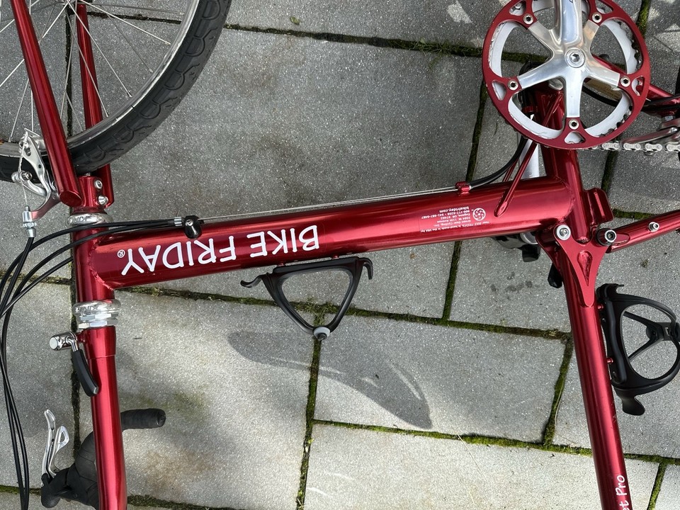 Bike Friday Pocket Rocket Pro Folding Bicycle Red Lightly Used ...