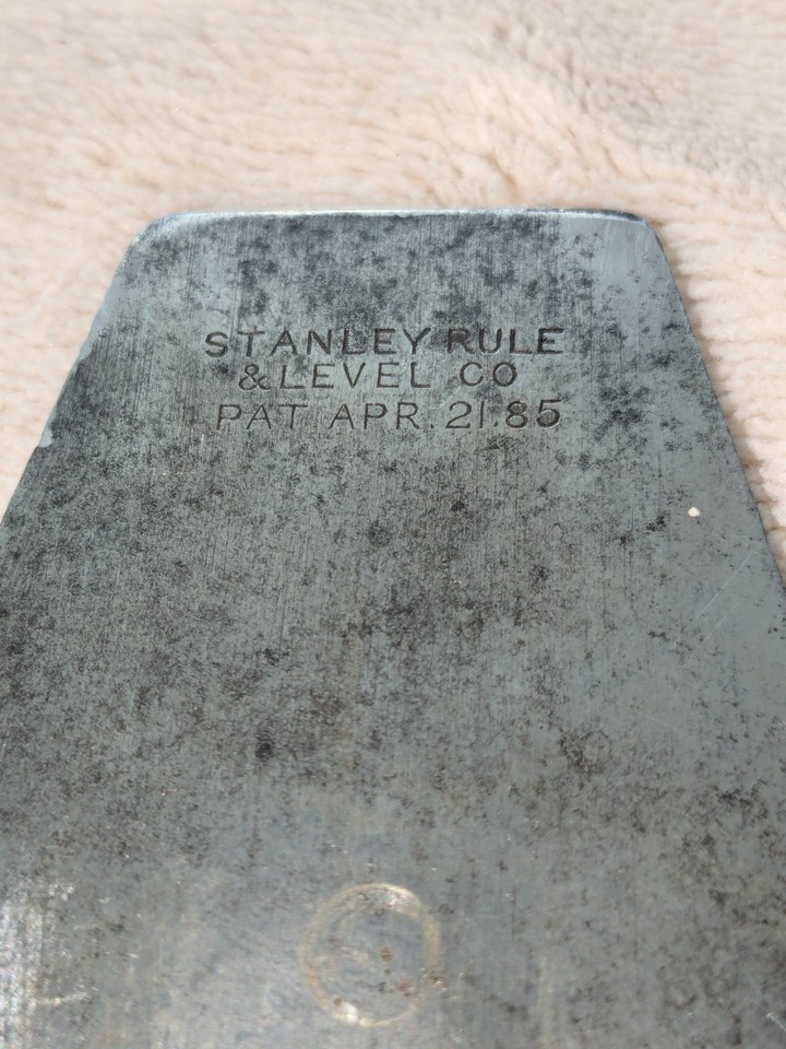 Stanley No. 72 Type 2 Chamfer Plane Traut's Apr. 21 1885 Patent RARE | eBay